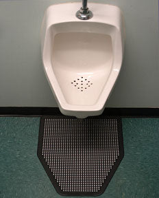 Smellrid Urinal Urine Absorbent & Odor Removal Mat - Set of 6 Mats ...